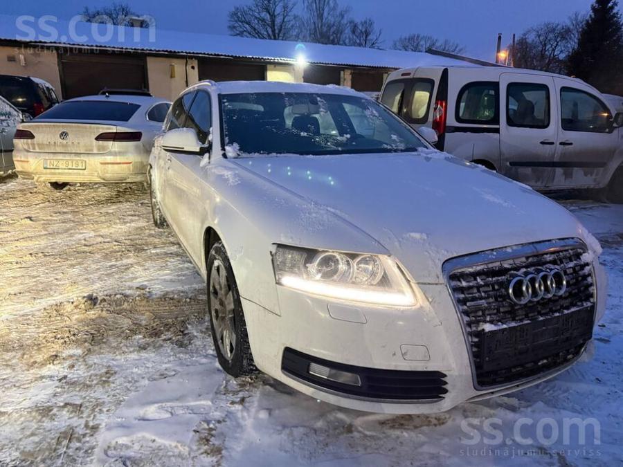 White Audi A6 2009 in Jurmala, with an engine capacity of 3.00 L and mileage of 312 thousand km for 2500 €, photo 1 on AUTOMOTO.COM.LV