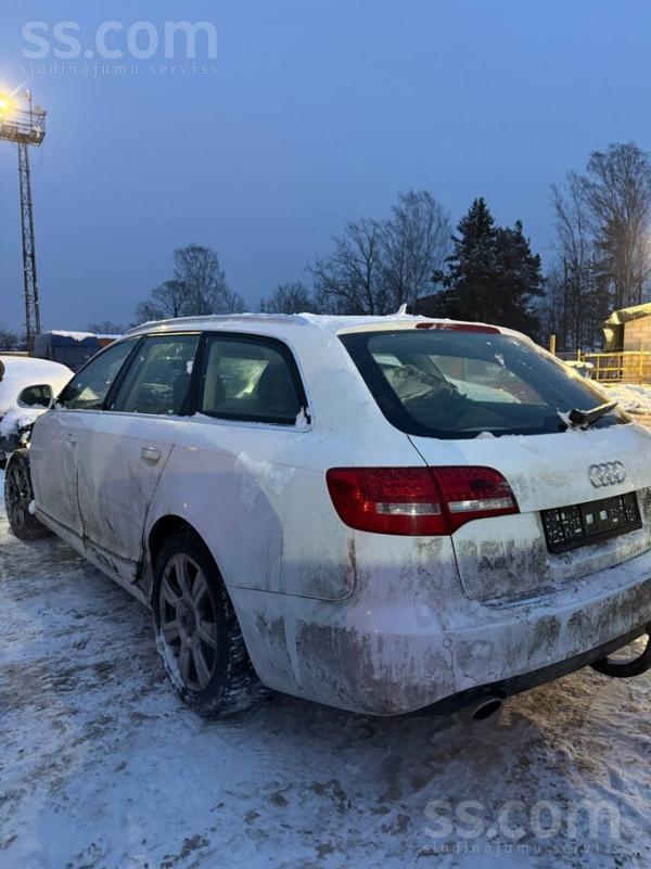 White Audi A6 2009 in Jurmala, with an engine capacity of 3.00 L and mileage of 312 thousand km for 2500 €, photo 5 on AUTOMOTO.COM.LV