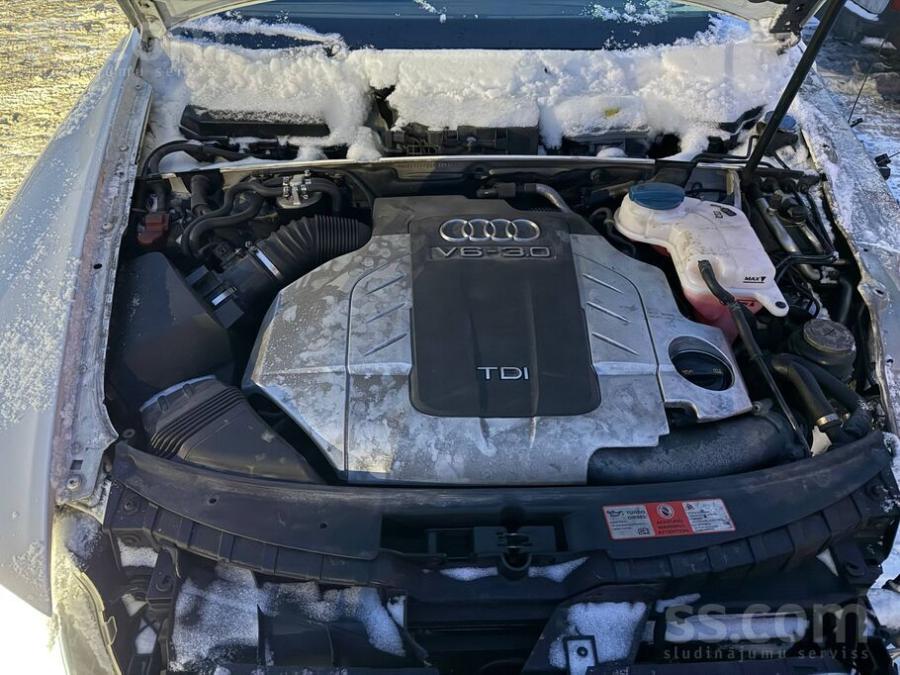 White Audi A6 2009 in Jurmala, with an engine capacity of 3.00 L and mileage of 312 thousand km for 2500 €, photo 12 on AUTOMOTO.COM.LV