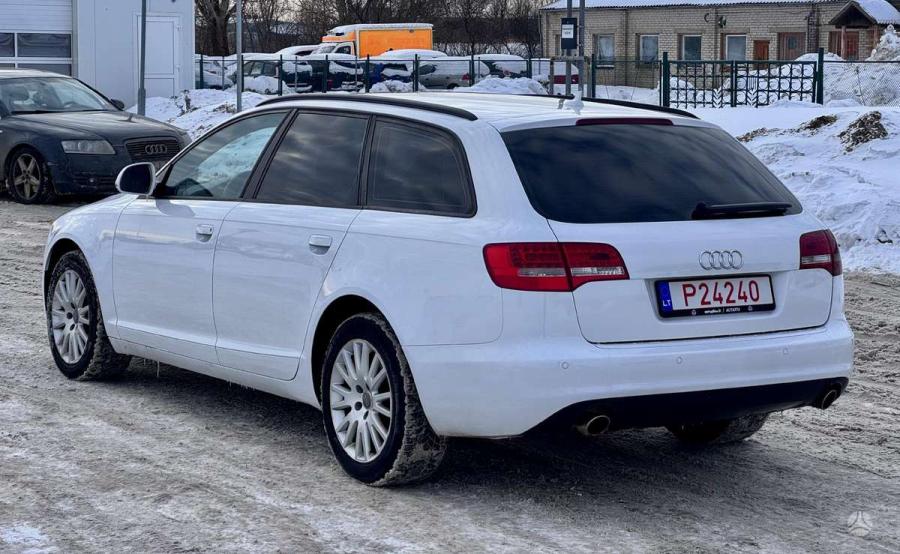 White Audi A6 2009 in Kretinga, with an engine capacity of 2.97 L and mileage of 350 thousand km for 5999 €, photo 6 on AUTOMOTO.COM.LV