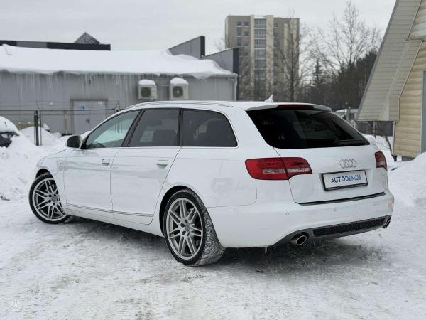 White Audi A6 2009 in Mazeikiai, with an engine capacity of 2.70 L and mileage of 231 thousand km for 6900 €, photo 4 on AUTOMOTO.COM.LV