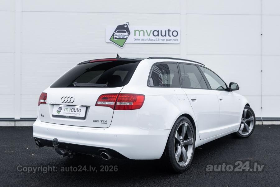 White Audi A6 2009 in Tallinn, with an engine capacity of 3.00 L and mileage of 302 thousand km for 6990 €, photo 7 on AUTOMOTO.COM.LV