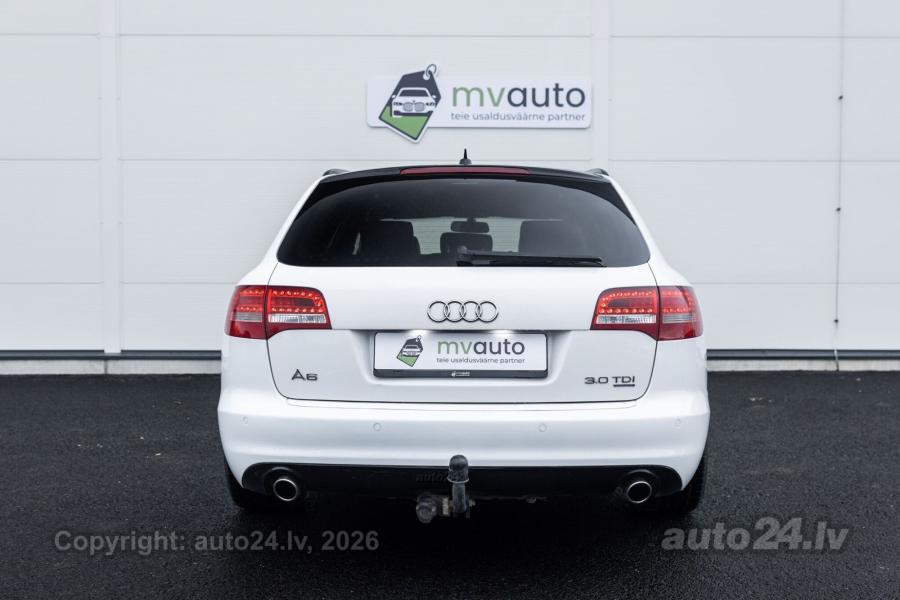 White Audi A6 2009 in Tallinn, with an engine capacity of 3.00 L and mileage of 302 thousand km for 6990 €, photo 8 on AUTOMOTO.COM.LV