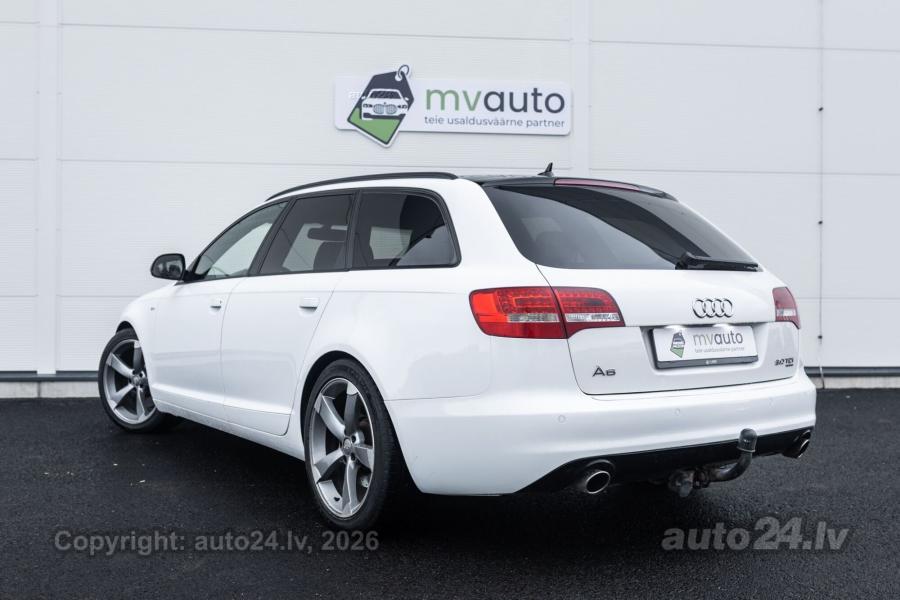 White Audi A6 2009 in Tallinn, with an engine capacity of 3.00 L and mileage of 302 thousand km for 6990 €, photo 9 on AUTOMOTO.COM.LV