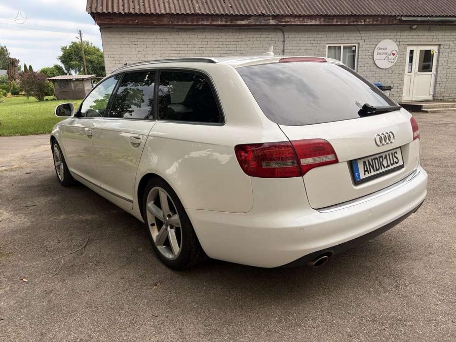 White Audi A6 2009 in Vilnius, with an engine capacity of 2.97 L and mileage of 318 thousand km for 5650 €, photo 5 on AUTOMOTO.COM.LV