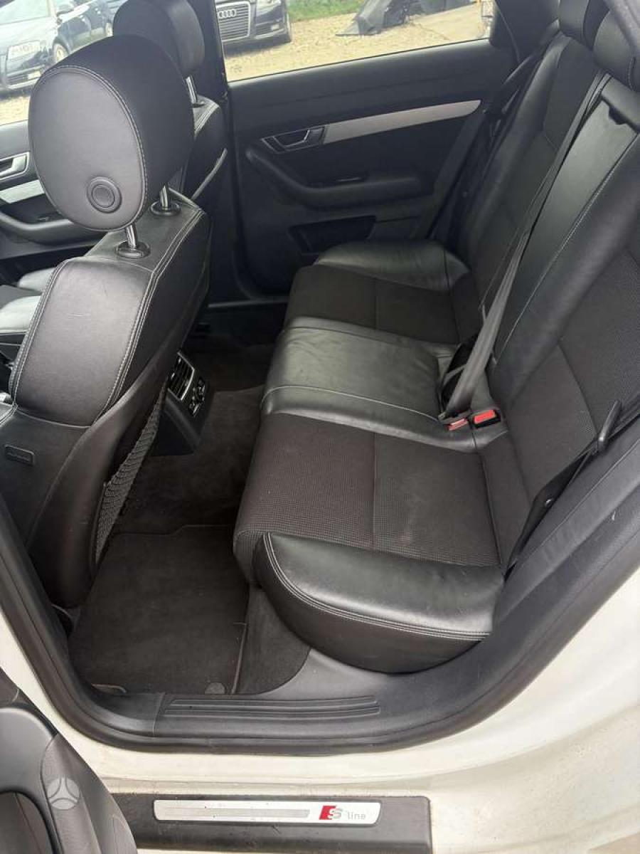 White Audi A6 2009 in Vilnius, with an engine capacity of 2.97 L and mileage of 318 thousand km for 5650 €, photo 7 on AUTOMOTO.COM.LV