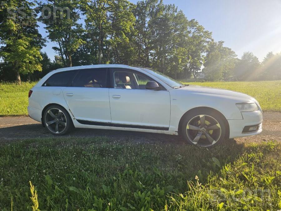 White Audi A6 2009 in Riga, with an engine capacity of 2.00 L and mileage of 337 thousand km for 3200 €, photo 6 on AUTOMOTO.COM.LV