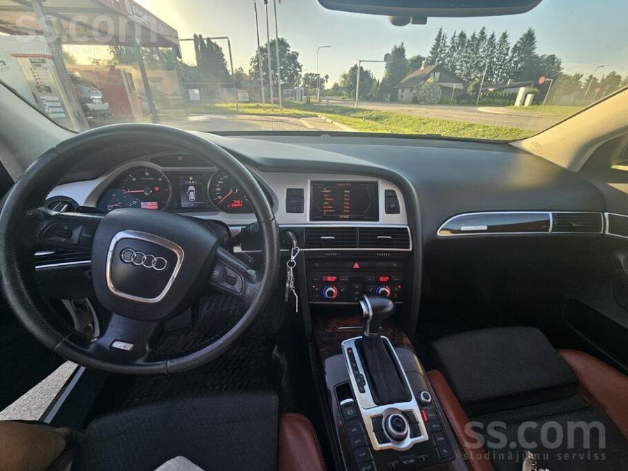 White Audi A6 2009 in Riga, with an engine capacity of 2.00 L and mileage of 337 thousand km for 2800 €, photo 6 on AUTOMOTO.COM.LV