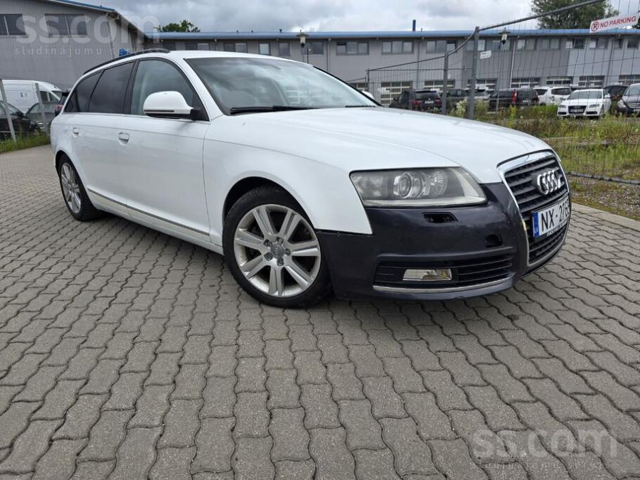 White Audi A6 2009 in Riga, with an engine capacity of 3.00 L and mileage of 0 thousand km for 1600 €, photo 3 on AUTOMOTO.COM.LV