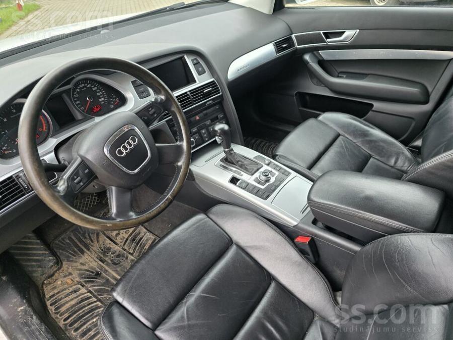 White Audi A6 2009 in Riga, with an engine capacity of 3.00 L and mileage of 0 thousand km for 1600 €, photo 7 on AUTOMOTO.COM.LV