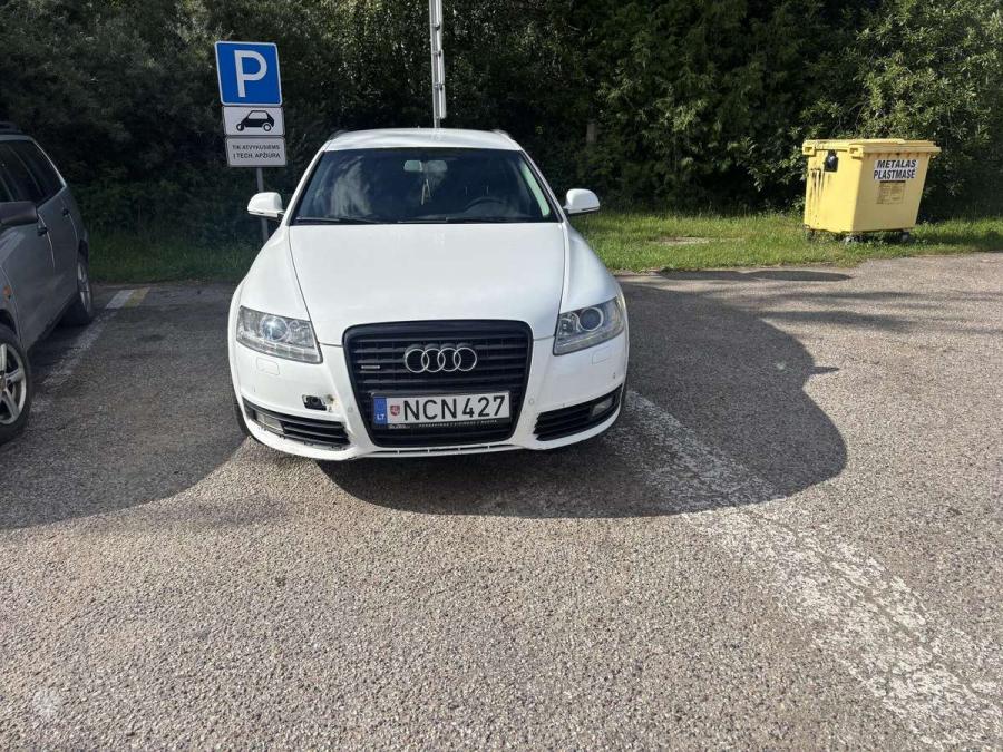 White Audi A6 2009 in Utena, with an engine capacity of 2.97 L and mileage of 335 thousand km for 6200 €, photo 1 on AUTOMOTO.COM.LV