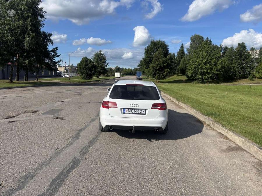 White Audi A6 2009 in Utena, with an engine capacity of 2.97 L and mileage of 335 thousand km for 6200 €, photo 6 on AUTOMOTO.COM.LV