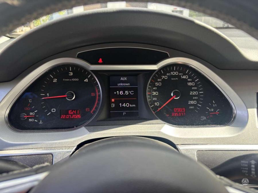 White Audi A6 2009 in Utena, with an engine capacity of 2.97 L and mileage of 335 thousand km for 6200 €, photo 10 on AUTOMOTO.COM.LV