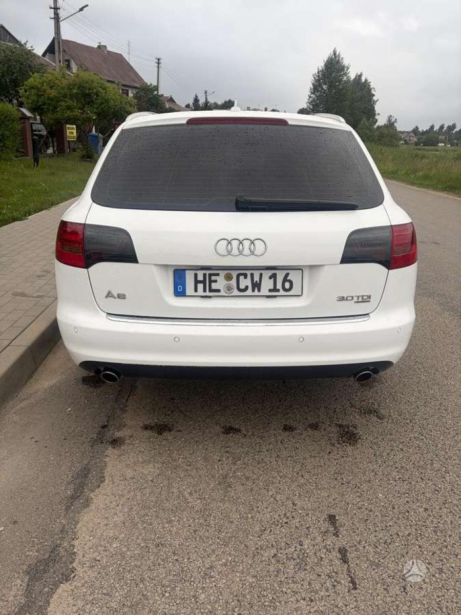 White Audi A6 2009 in Marijampole, with an engine capacity of 2.97 L and mileage of 295 thousand km for 5000 €, photo 6 on AUTOMOTO.COM.LV