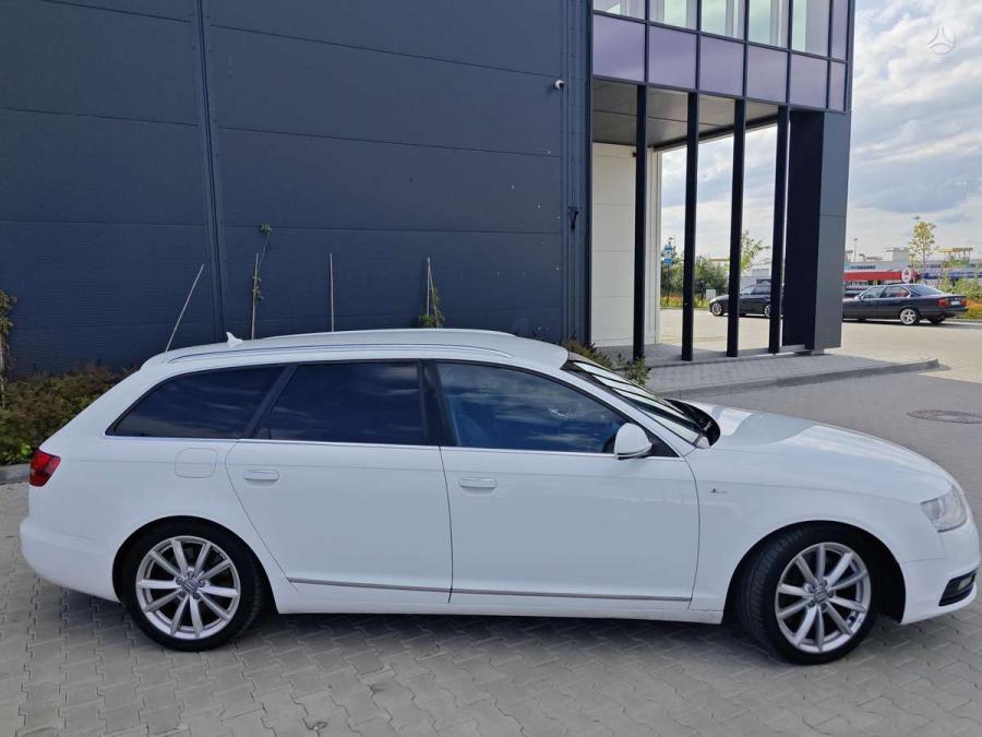 White Audi A6 2009 in Vilnius, with an engine capacity of 2.97 L and mileage of 291 thousand km for 6350 €, photo 4 on AUTOMOTO.COM.LV