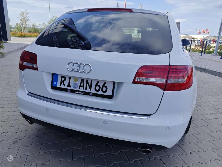 White Audi A6 2009 in Vilnius, with an engine capacity of 2.97 L and mileage of 291 thousand km for 6350 €, photo 6 on AUTOMOTO.COM.LV