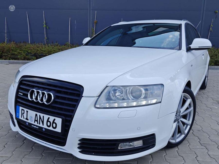 White Audi A6 2009 in Vilnius, with an engine capacity of 2.97 L and mileage of 291 thousand km for 6350 €, photo 9 on AUTOMOTO.COM.LV