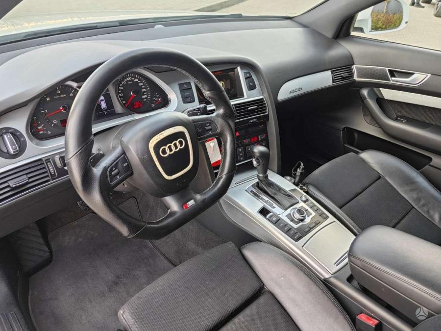 White Audi A6 2009 in Vilnius, with an engine capacity of 2.97 L and mileage of 291 thousand km for 6350 €, photo 15 on AUTOMOTO.COM.LV