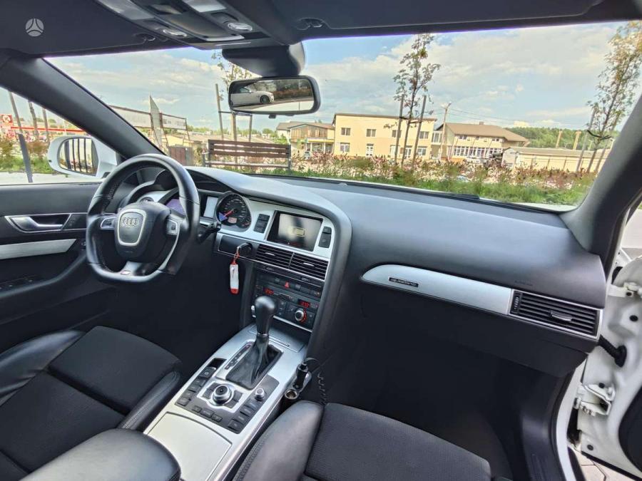 White Audi A6 2009 in Vilnius, with an engine capacity of 2.97 L and mileage of 291 thousand km for 6350 €, photo 19 on AUTOMOTO.COM.LV