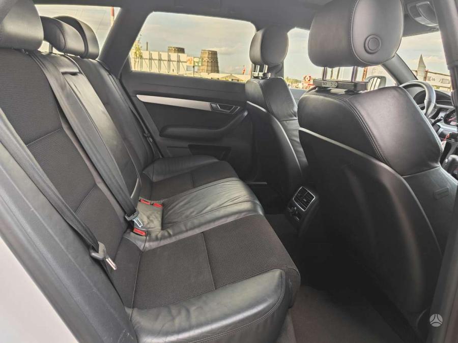 White Audi A6 2009 in Vilnius, with an engine capacity of 2.97 L and mileage of 291 thousand km for 6350 €, photo 22 on AUTOMOTO.COM.LV