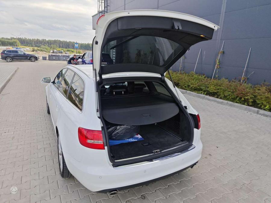 White Audi A6 2009 in Vilnius, with an engine capacity of 2.97 L and mileage of 291 thousand km for 6350 €, photo 27 on AUTOMOTO.COM.LV