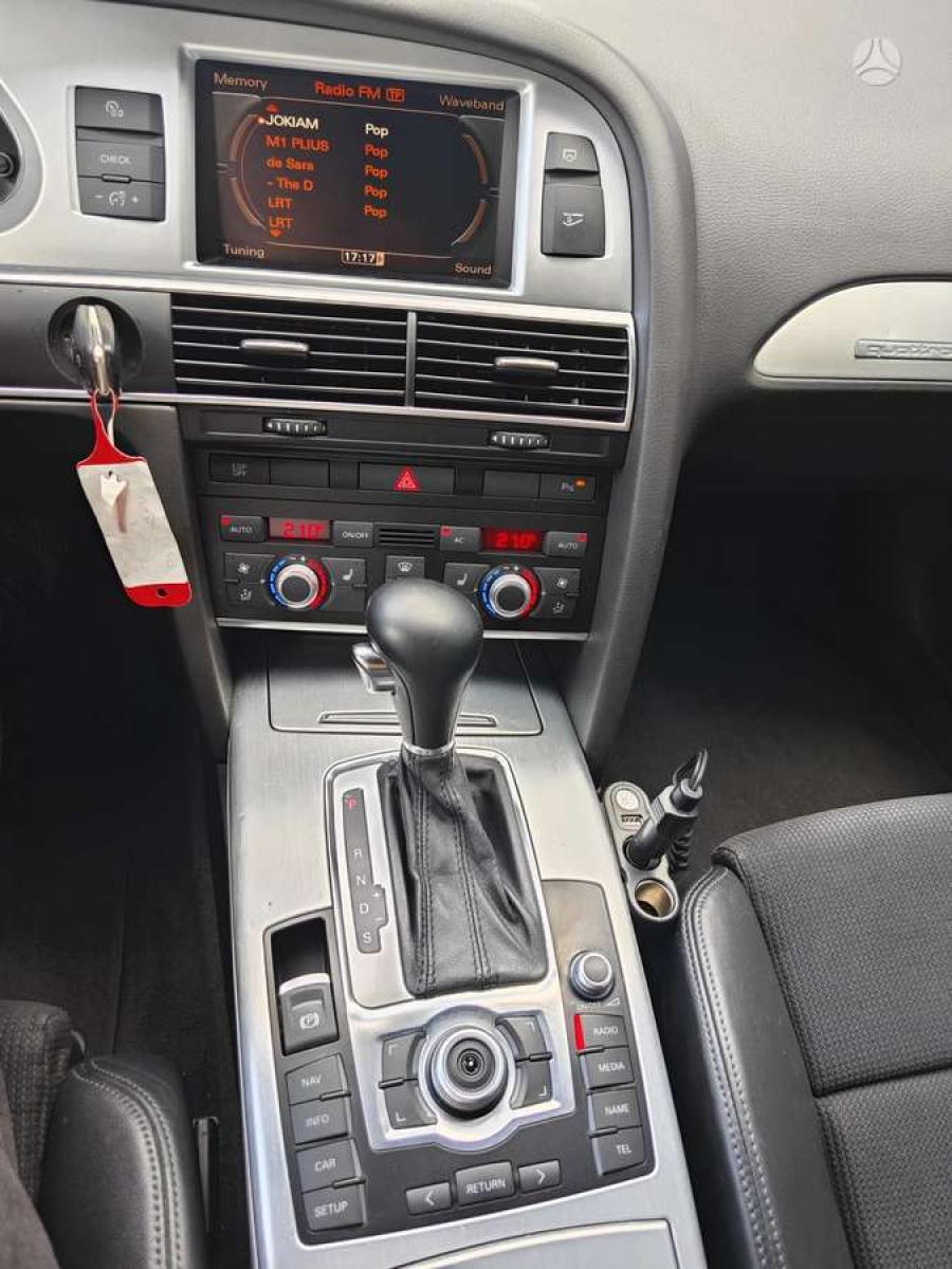 White Audi A6 2009 in Vilnius, with an engine capacity of 2.97 L and mileage of 291 thousand km for 6350 €, photo 33 on AUTOMOTO.COM.LV