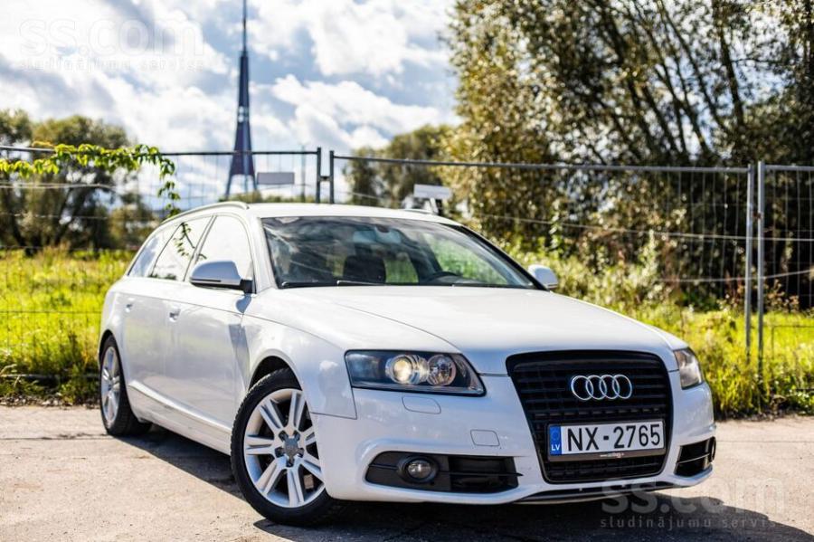 White Audi A6 2009 in Riga, with an engine capacity of 3.00 L and mileage of 334 thousand km for 6290 €, photo 3 on AUTOMOTO.COM.LV