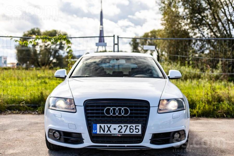 White Audi A6 2009 in Riga, with an engine capacity of 3.00 L and mileage of 334 thousand km for 6290 €, photo 4 on AUTOMOTO.COM.LV
