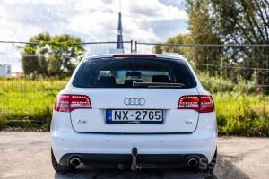 White Audi A6 2009 in Riga, with an engine capacity of 3.00 L and mileage of 334 thousand km for 6290 €, photo 9 on AUTOMOTO.COM.LV