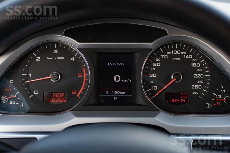 White Audi A6 2009 in Riga, with an engine capacity of 3.00 L and mileage of 334 thousand km for 6290 €, photo 19 on AUTOMOTO.COM.LV