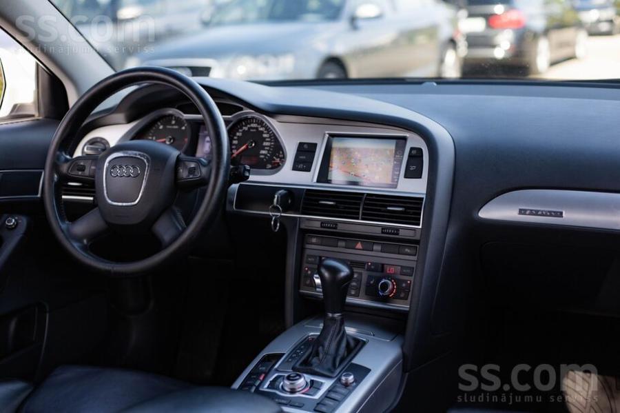 White Audi A6 2009 in Riga, with an engine capacity of 3.00 L and mileage of 334 thousand km for 6290 €, photo 26 on AUTOMOTO.COM.LV