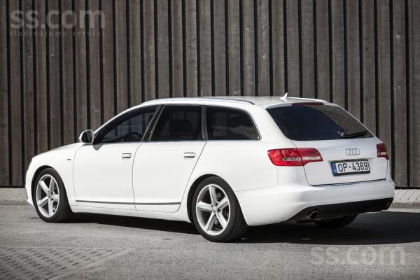 White Audi A6 2009 in Tukums, with an engine capacity of 3.00 L and mileage of 331 thousand km for 6890 €, photo 7 on AUTOMOTO.COM.LV