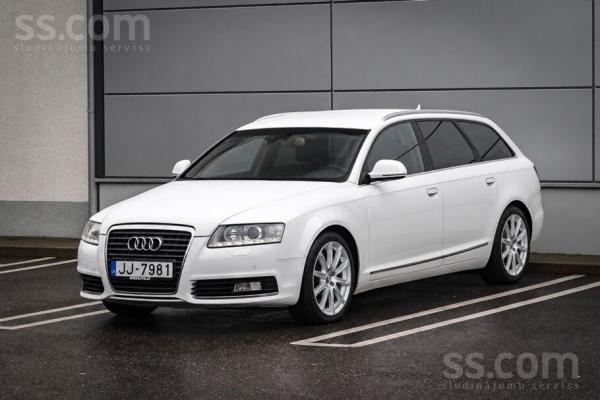 White Audi A6 2009 in Riga, with an engine capacity of 2.00 L and mileage of 277 thousand km for 5750 €, photo 1 on AUTOMOTO.COM.LV