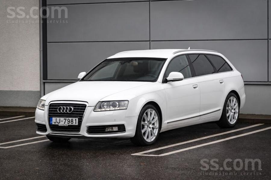 White Audi A6 2009 in Riga, with an engine capacity of 2.00 L and mileage of 277 thousand km for 5750 €, photo 1 on AUTOMOTO.COM.LV