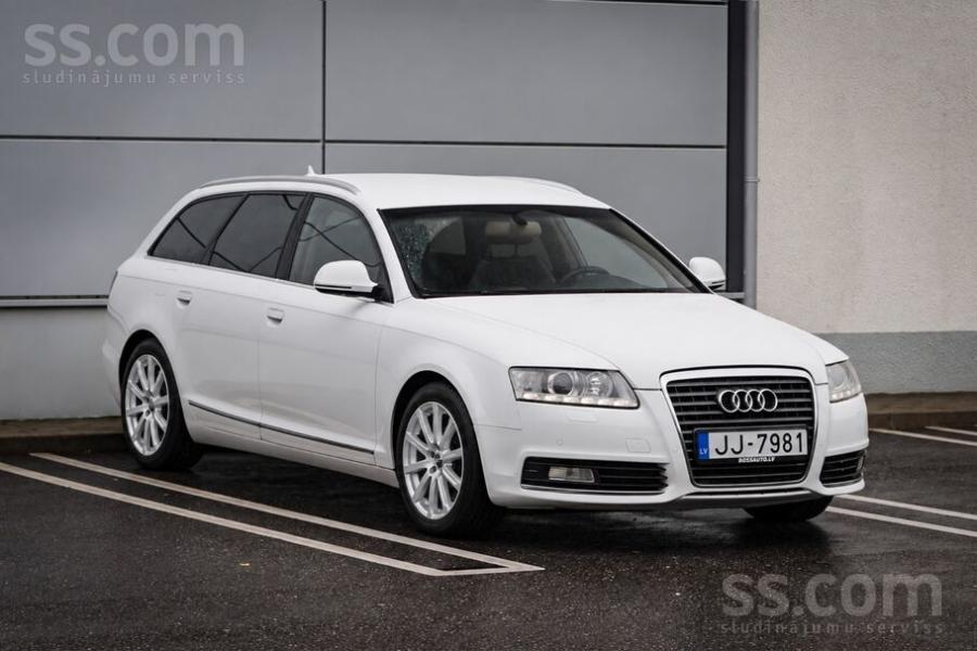 White Audi A6 2009 in Riga, with an engine capacity of 2.00 L and mileage of 277 thousand km for 5750 €, photo 4 on AUTOMOTO.COM.LV