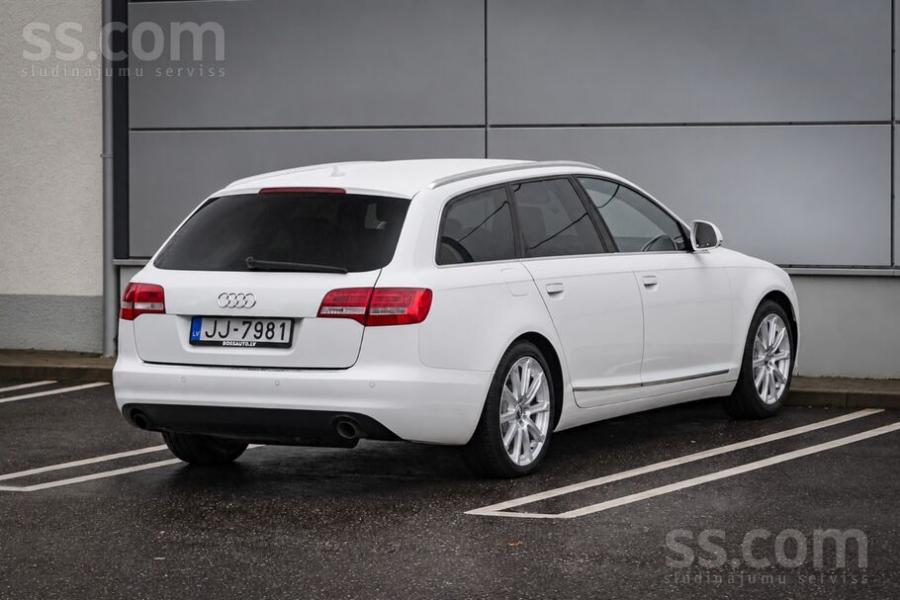 White Audi A6 2009 in Riga, with an engine capacity of 2.00 L and mileage of 277 thousand km for 5750 €, photo 5 on AUTOMOTO.COM.LV