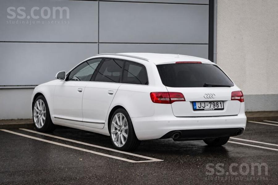 White Audi A6 2009 in Riga, with an engine capacity of 2.00 L and mileage of 277 thousand km for 5750 €, photo 7 on AUTOMOTO.COM.LV