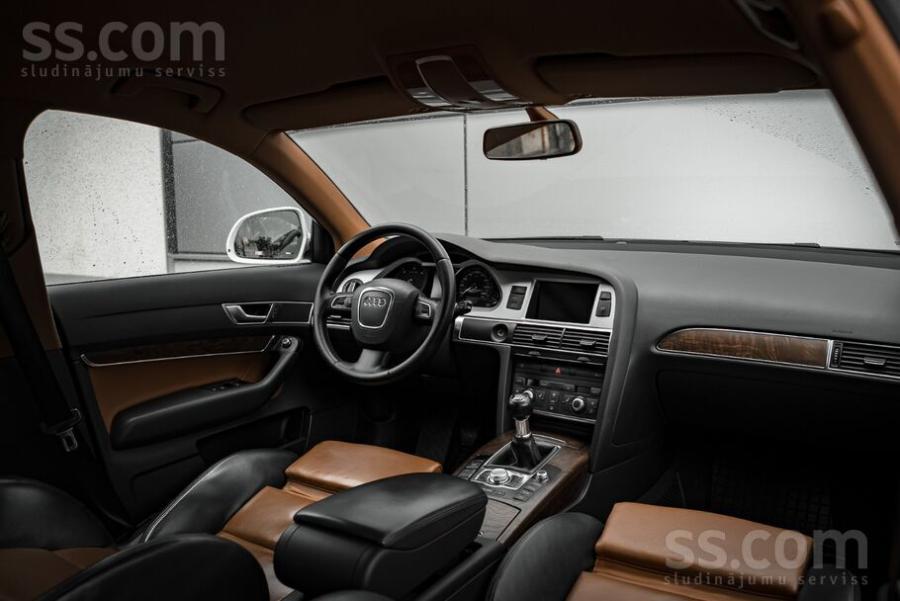 White Audi A6 2009 in Riga, with an engine capacity of 2.00 L and mileage of 277 thousand km for 5750 €, photo 14 on AUTOMOTO.COM.LV