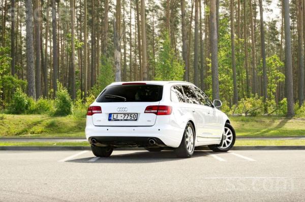 White Audi A6 2010 in Riga, with an engine capacity of 2.80 L and mileage of 281 thousand km for 3490 €, photo 5 on AUTOMOTO.COM.LV