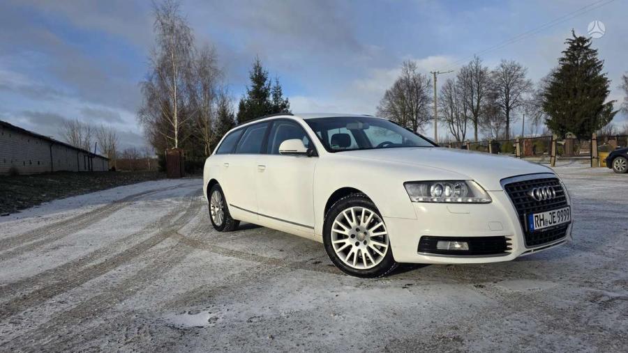 White Audi A6 2010 in Vilkaviskis, with an engine capacity of 1.97 L and mileage of 312 thousand km for 4450 €, photo 4 on AUTOMOTO.COM.LV