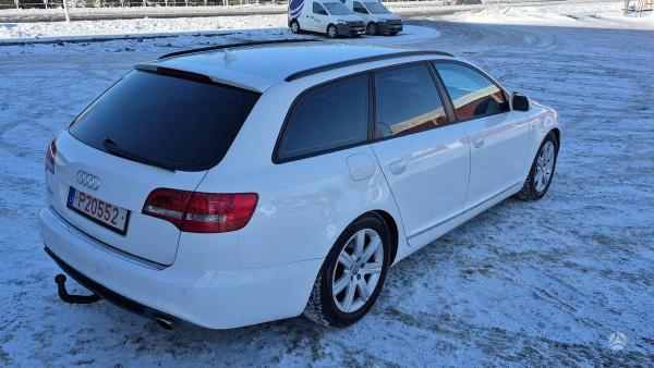 White Audi A6 2010 in Utena, with an engine capacity of 2.70 L and mileage of 313 thousand km for 6150 €, photo 10 on AUTOMOTO.COM.LV