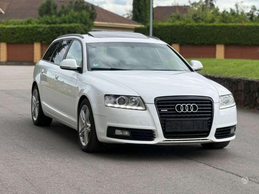 White Audi A6 2010 in Vilnius, with an engine capacity of 2.97 L and mileage of 282 thousand km for 6650 €, photo 1 on AUTOMOTO.COM.LV