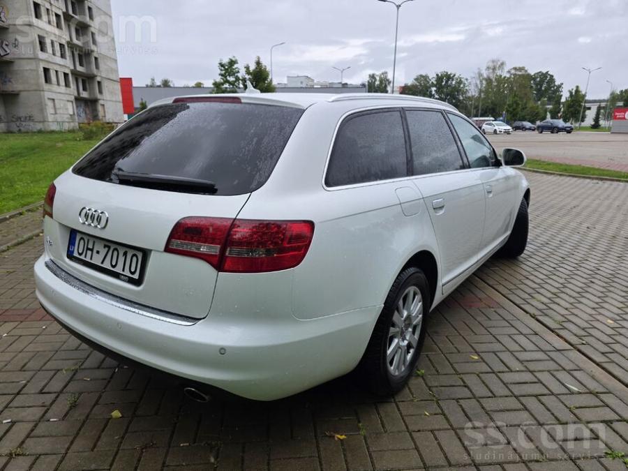White Audi A6 2010 in Jelgava, with an engine capacity of 2.70 L and mileage of 294 thousand km for 4580 €, photo 3 on AUTOMOTO.COM.LV