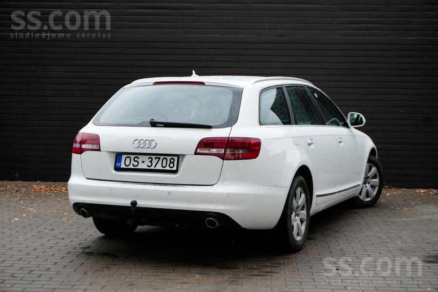 White Audi A6 2010 in Riga, with an engine capacity of 2.70 L and mileage of 306 thousand km for 6990 €, photo 5 on AUTOMOTO.COM.LV