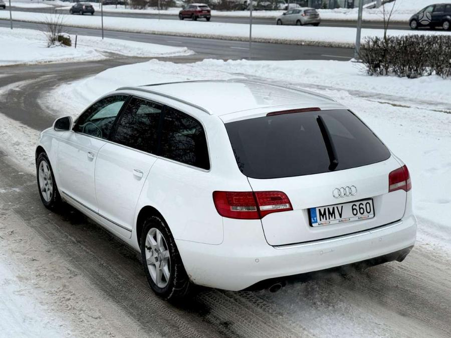 White Audi A6 2011 in Vilnius, with an engine capacity of 2.00 L and mileage of 297 thousand km for 4750 €, photo 4 on AUTOMOTO.COM.LV
