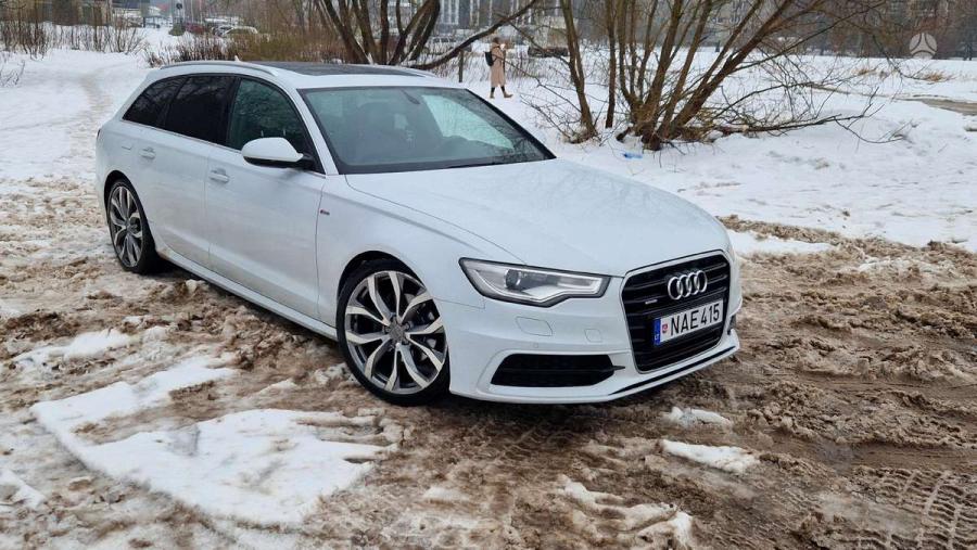 White Audi A6 2011 in Vilnius, with an engine capacity of 2.97 L and mileage of 271 thousand km for 11400 €, photo 1 on AUTOMOTO.COM.LV