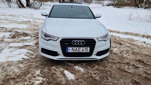 White Audi A6 2011 in Vilnius, with an engine capacity of 2.97 L and mileage of 271 thousand km for 11400 €, photo 2 on AUTOMOTO.COM.LV
