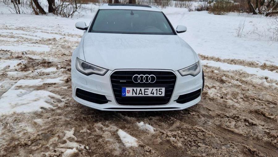 White Audi A6 2011 in Vilnius, with an engine capacity of 2.97 L and mileage of 271 thousand km for 11400 €, photo 2 on AUTOMOTO.COM.LV