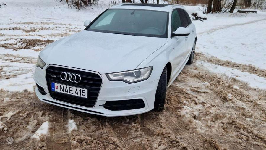 White Audi A6 2011 in Vilnius, with an engine capacity of 2.97 L and mileage of 271 thousand km for 11400 €, photo 7 on AUTOMOTO.COM.LV