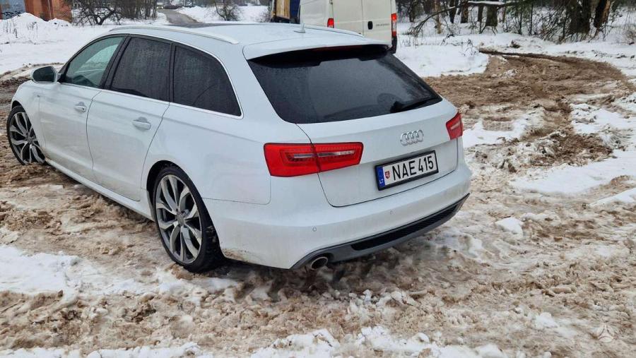 White Audi A6 2011 in Vilnius, with an engine capacity of 2.97 L and mileage of 271 thousand km for 11400 €, photo 18 on AUTOMOTO.COM.LV